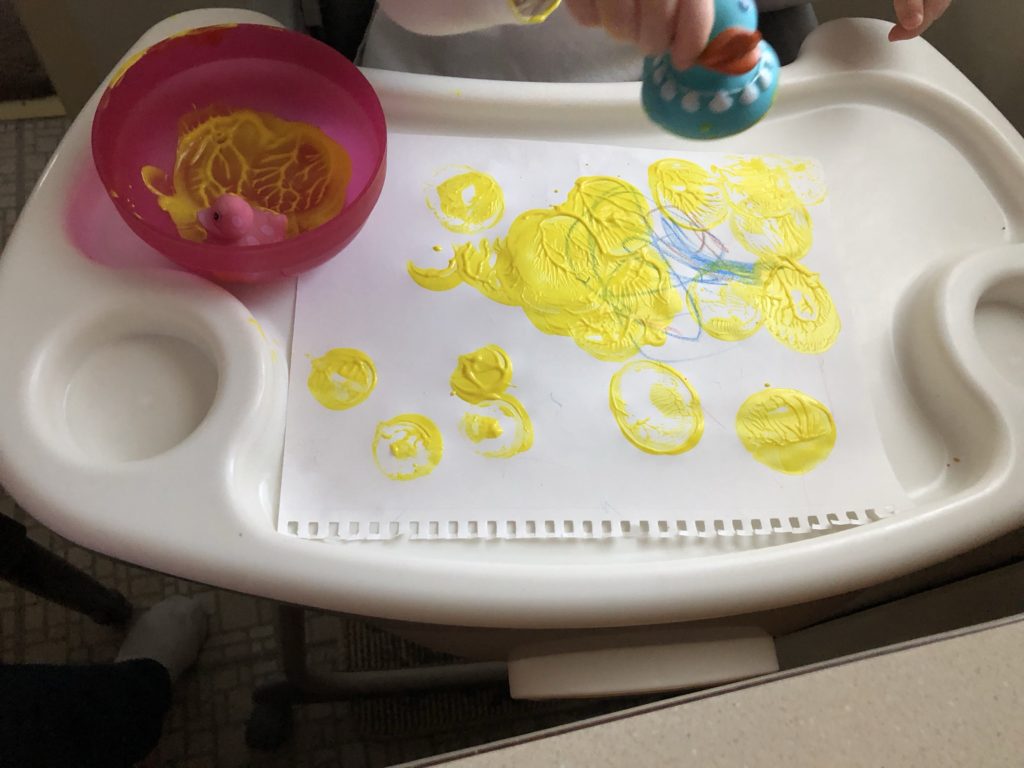 Rubber Ducky Painting - A Flourishing Rose