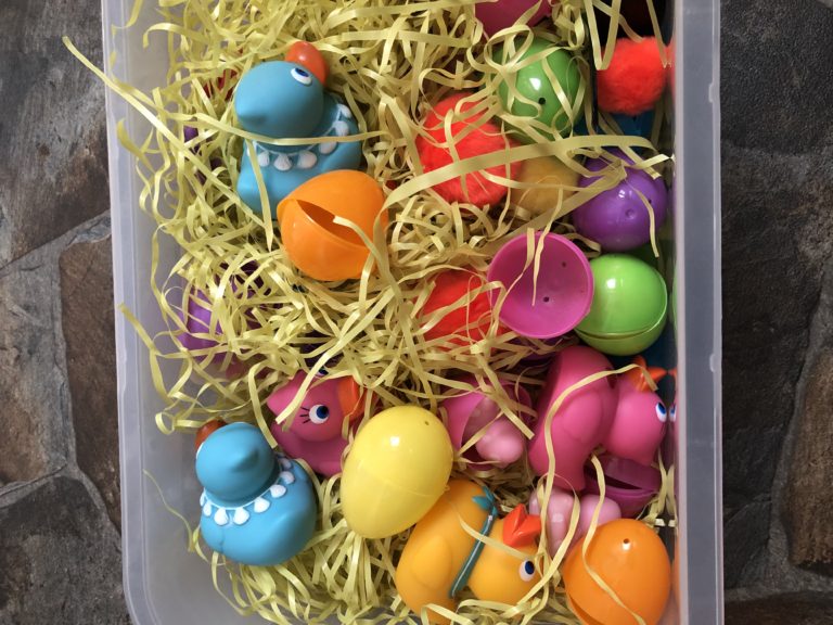 Easter Spring Sensory Bin - A Flourishing Rose